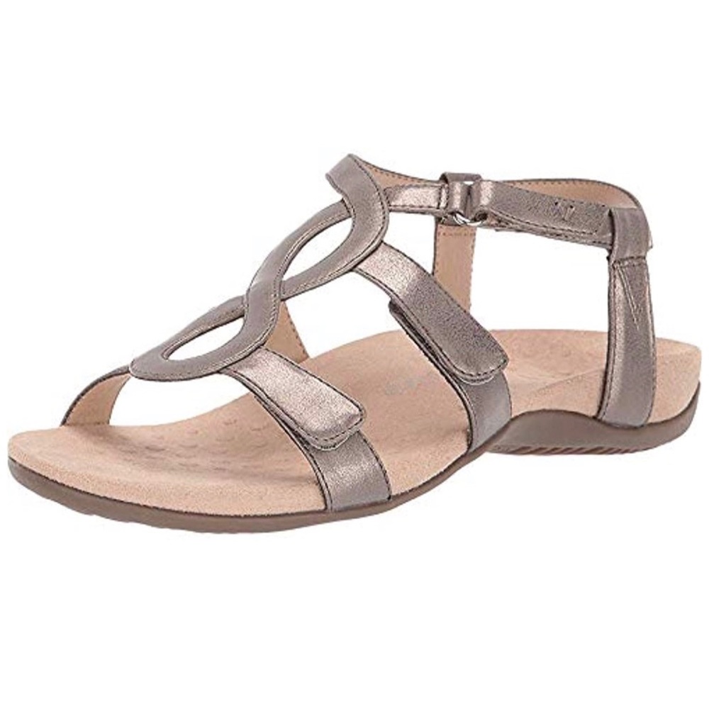 Vionic Jodie Comfort Sandals In Pewter Size 7 New Wit… - Gem